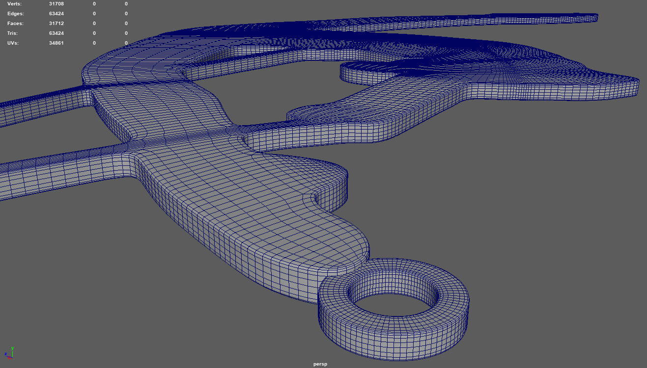 Rhythmic Gymnastics Key Ring Chain 01 - 3D Model by ViperJr3D