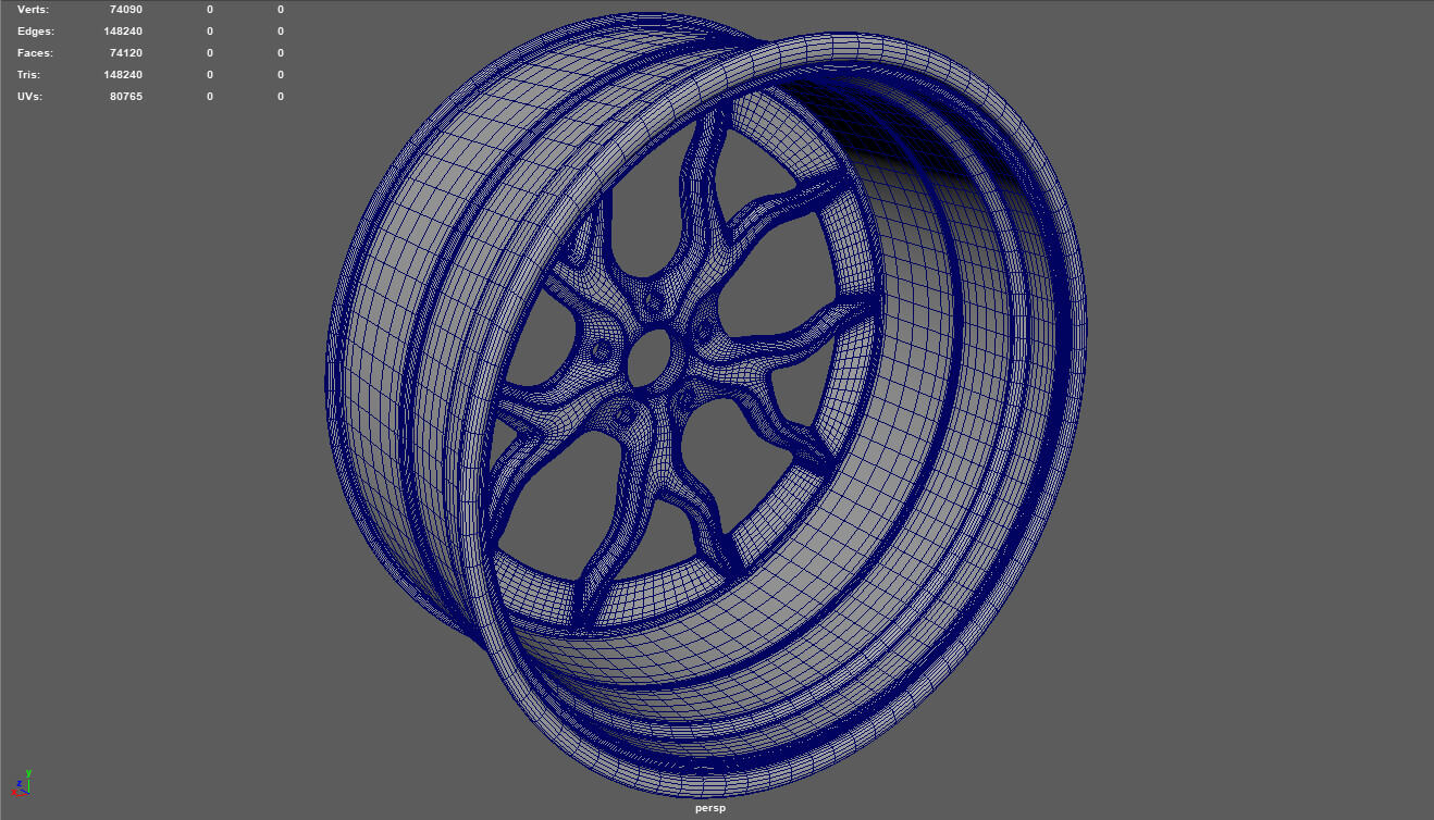 Rim Car Custom 01 - 3D Print Model by ViperJr3D