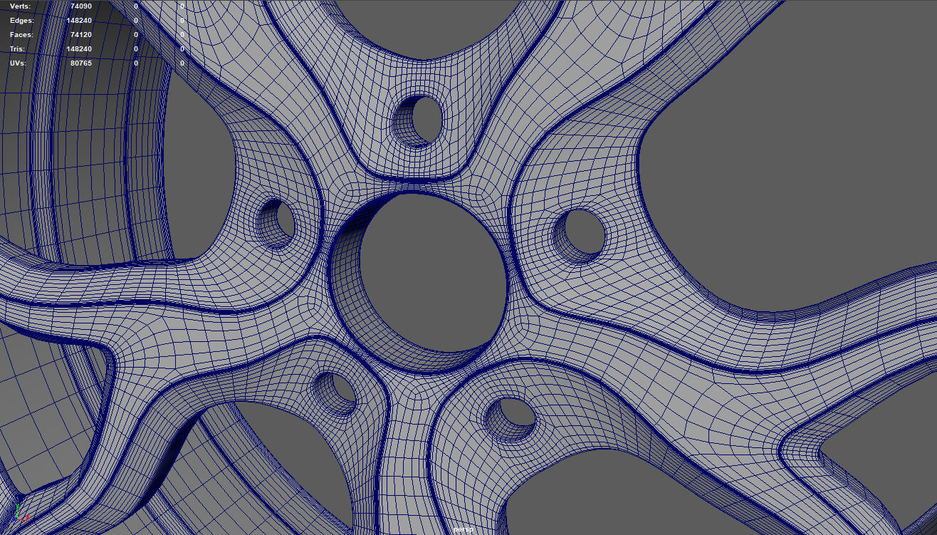 Rim Car Custom 01 - 3D Print Model by ViperJr3D