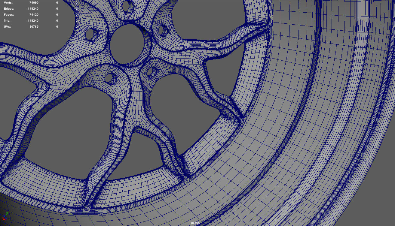 Rim Car Custom 01 - 3D Print Model by ViperJr3D