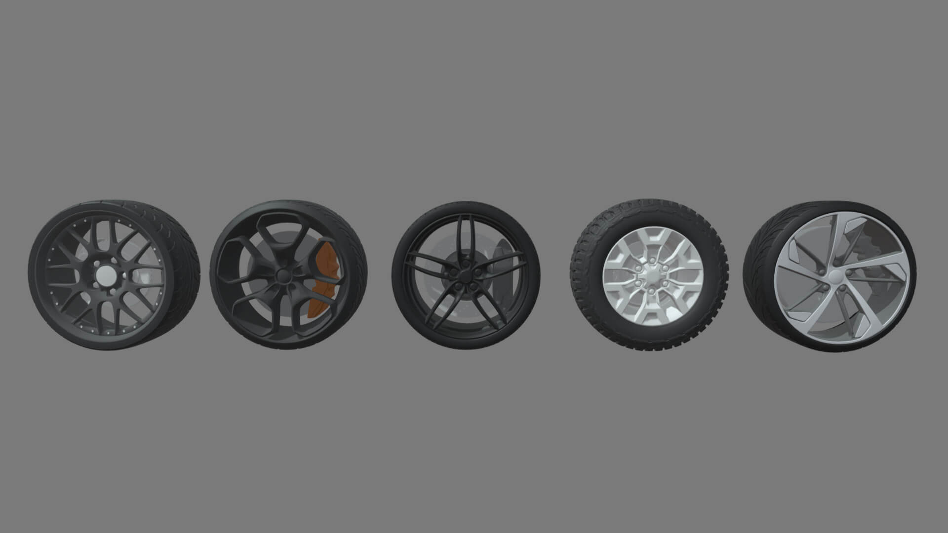 Rim Wheels Pack 01 - 3D Model by ViperJr3D