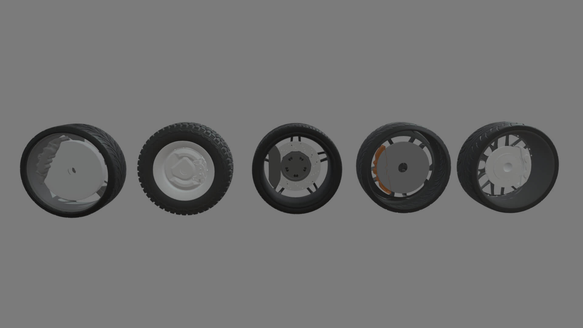 Rim Wheels Pack 01 - 3D Model by ViperJr3D