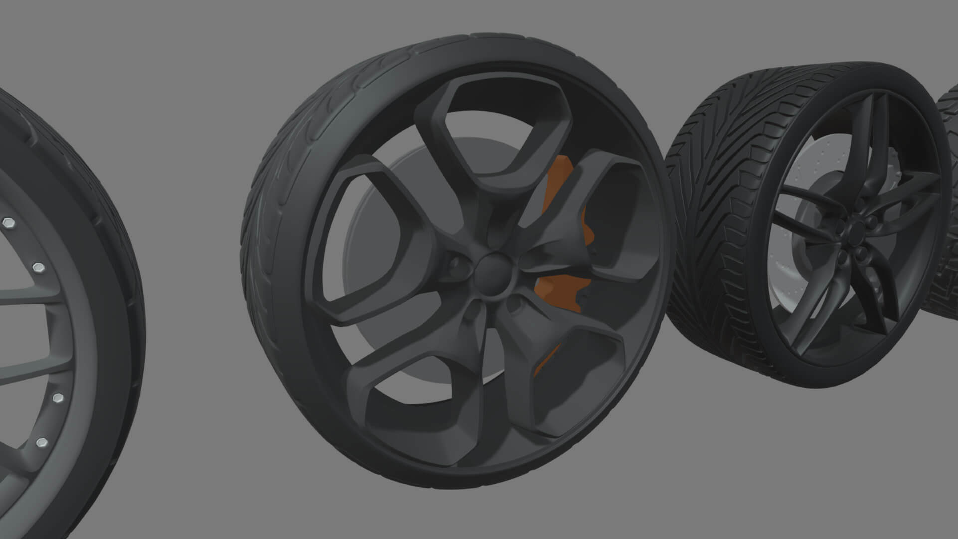 Rim Wheels Pack 01 - 3D Model by ViperJr3D