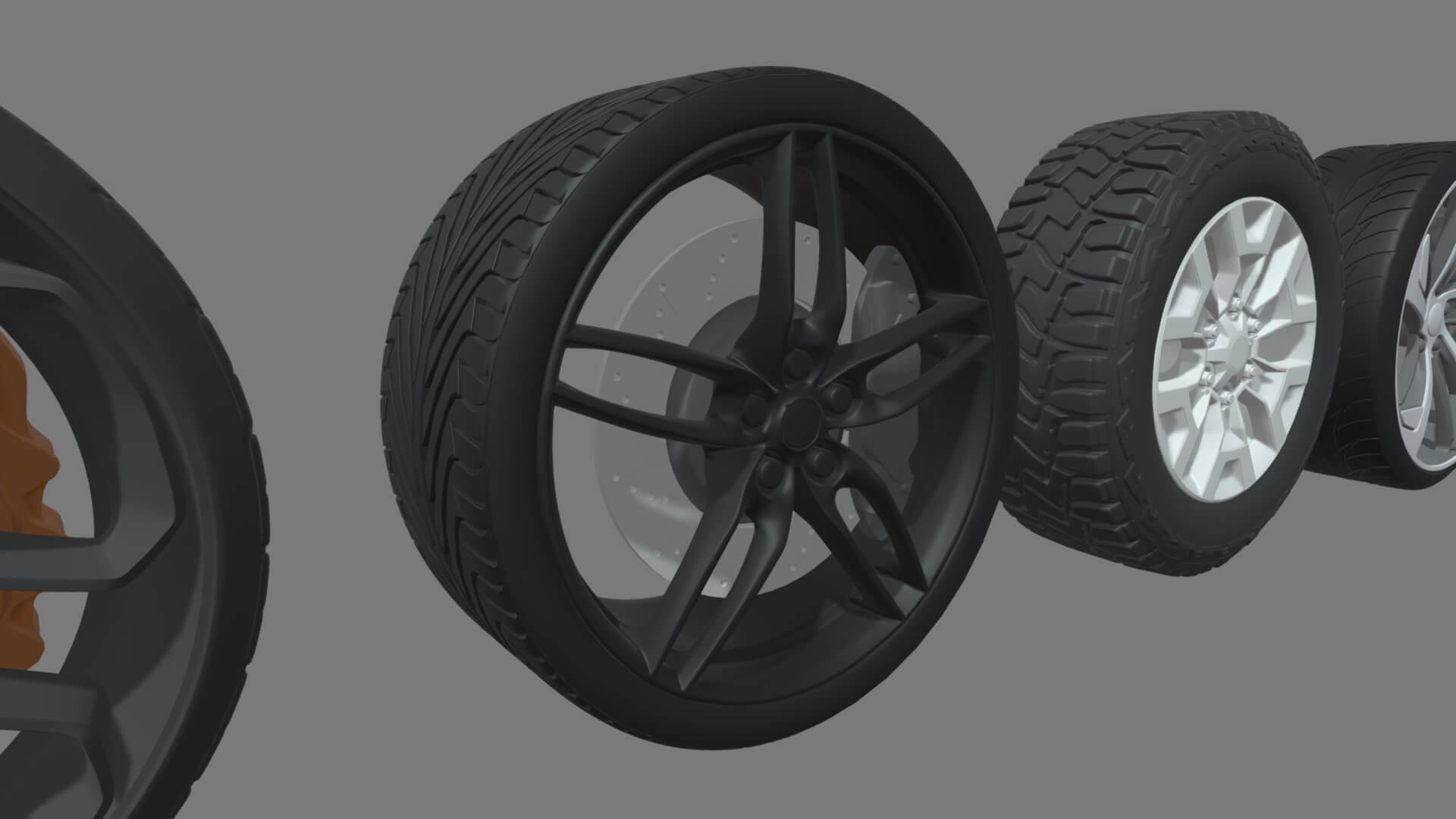 Rim Wheels Pack 01 - 3D Model by ViperJr3D