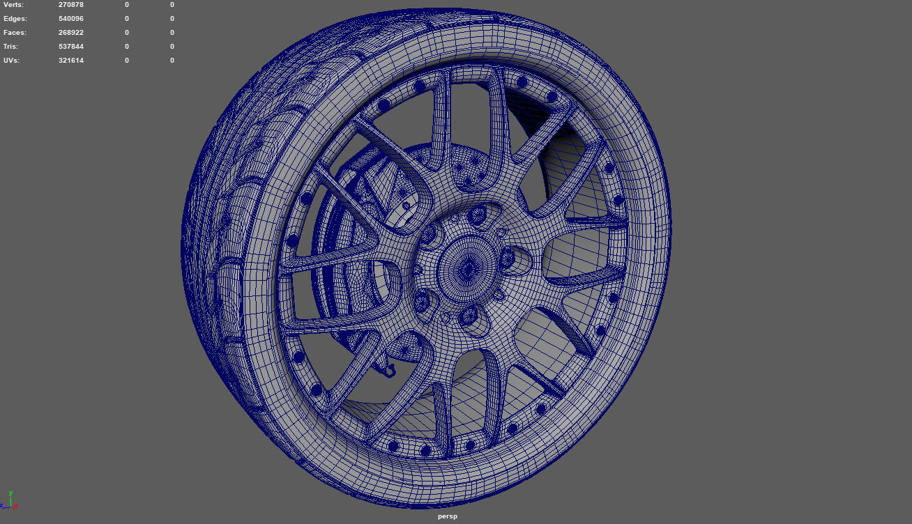 Rim Wheels Pack 01 - 3D Model by ViperJr3D