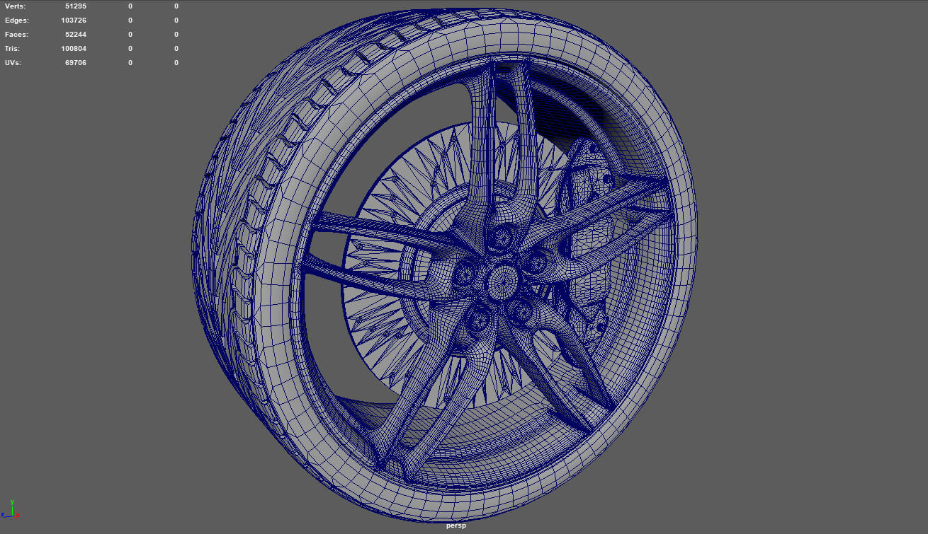 Rim Wheels Pack 01 - 3D Model by ViperJr3D