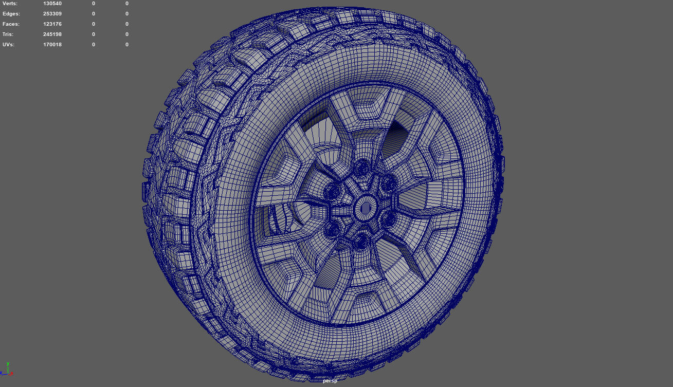 Rim Wheels Pack 01 - 3D Model by ViperJr3D