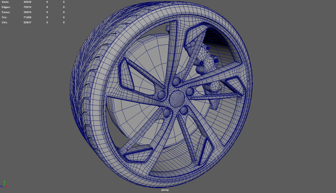 Rim Wheels Pack 01 - 3D Model by ViperJr3D