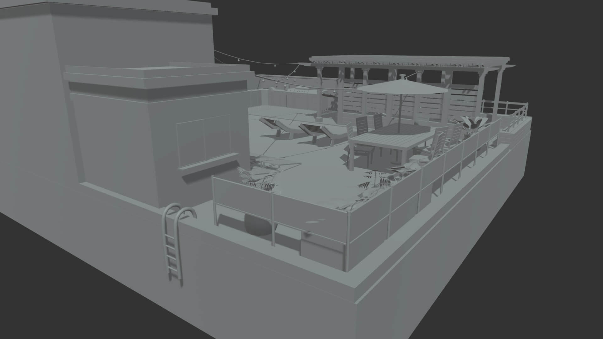 Roof Top Terrace - 3D Model by ViperJr3D