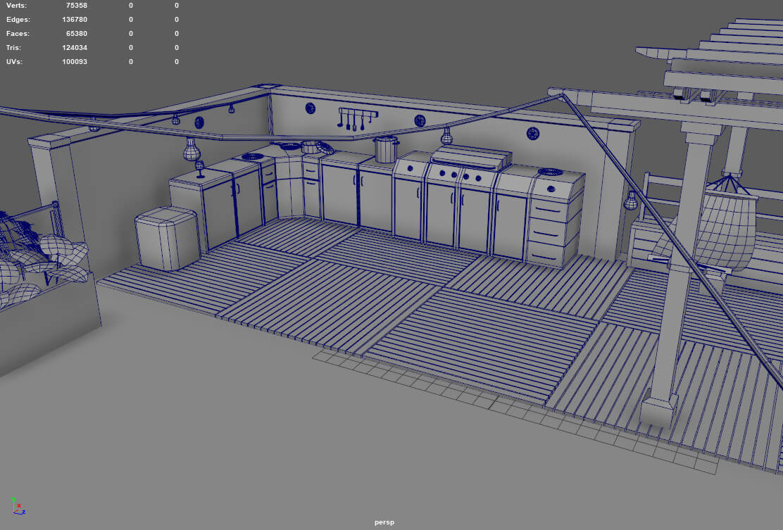 Roof Top Terrace - 3D Model by ViperJr3D