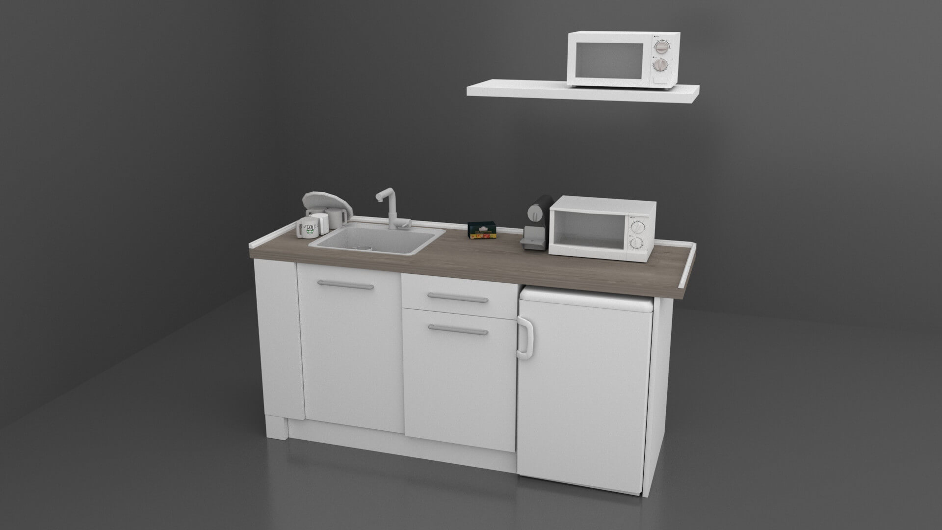 Simple Kitchen Part - 3D Model by ViperJr3D