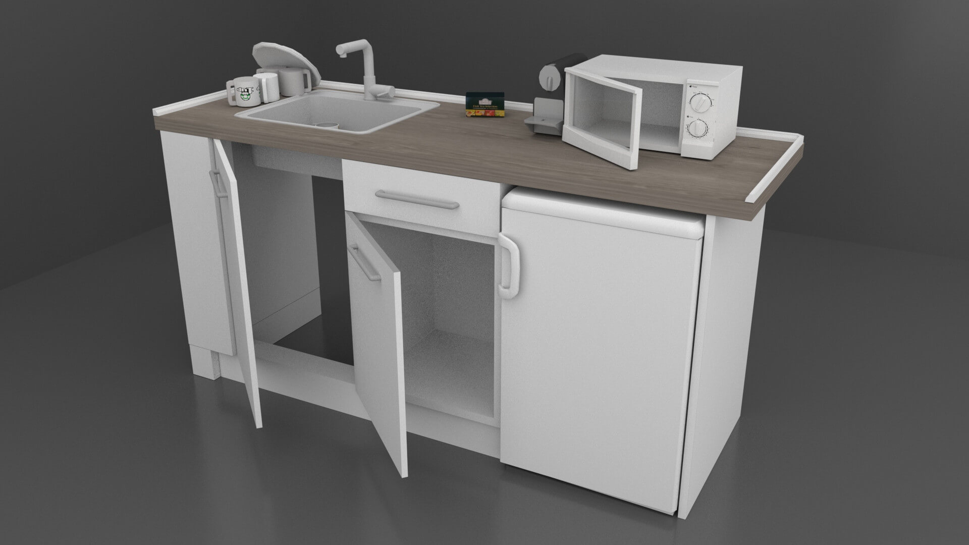 Simple Kitchen Part - 3D Model by ViperJr3D