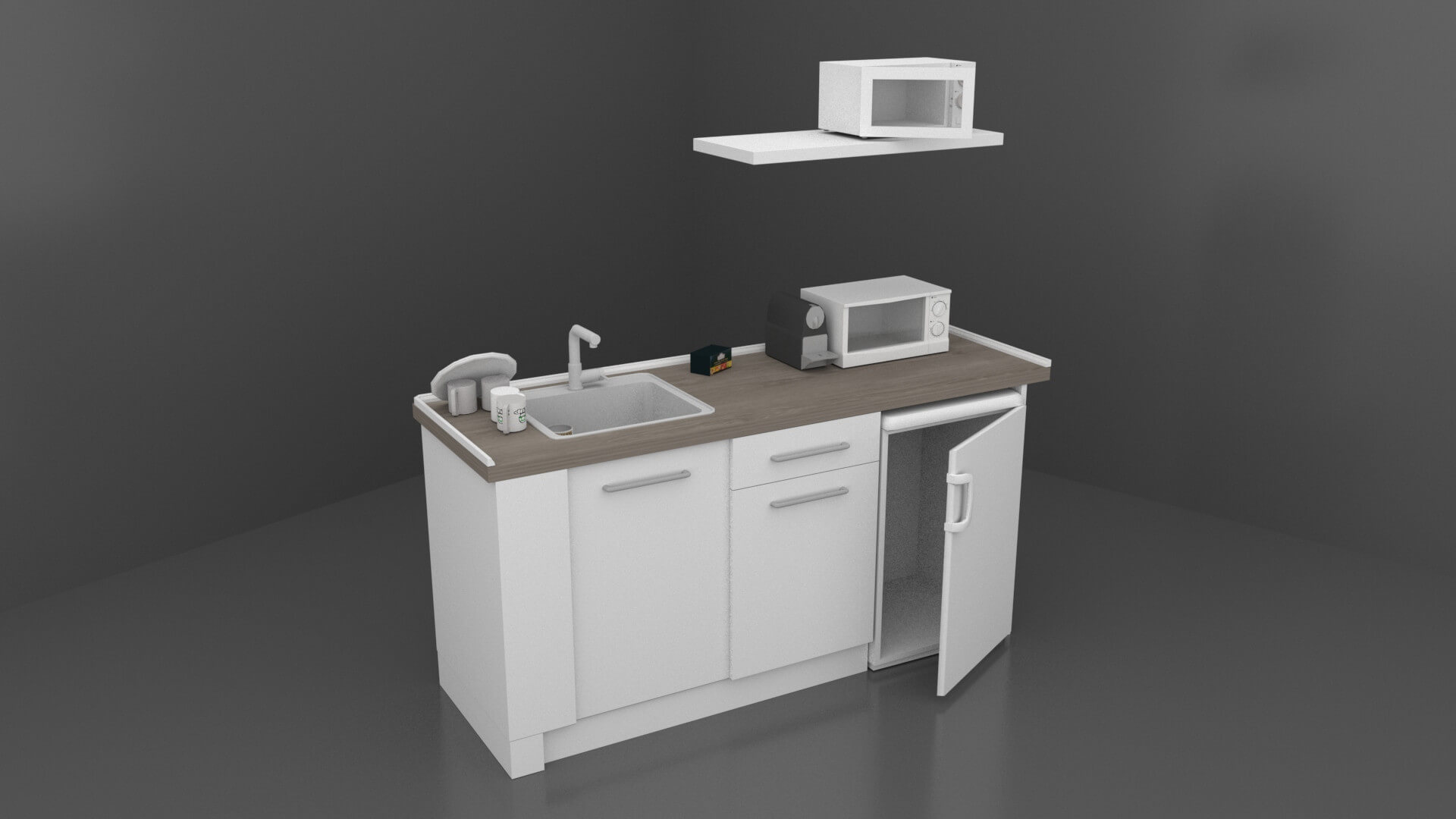 Simple Kitchen Part - 3D Model by ViperJr3D
