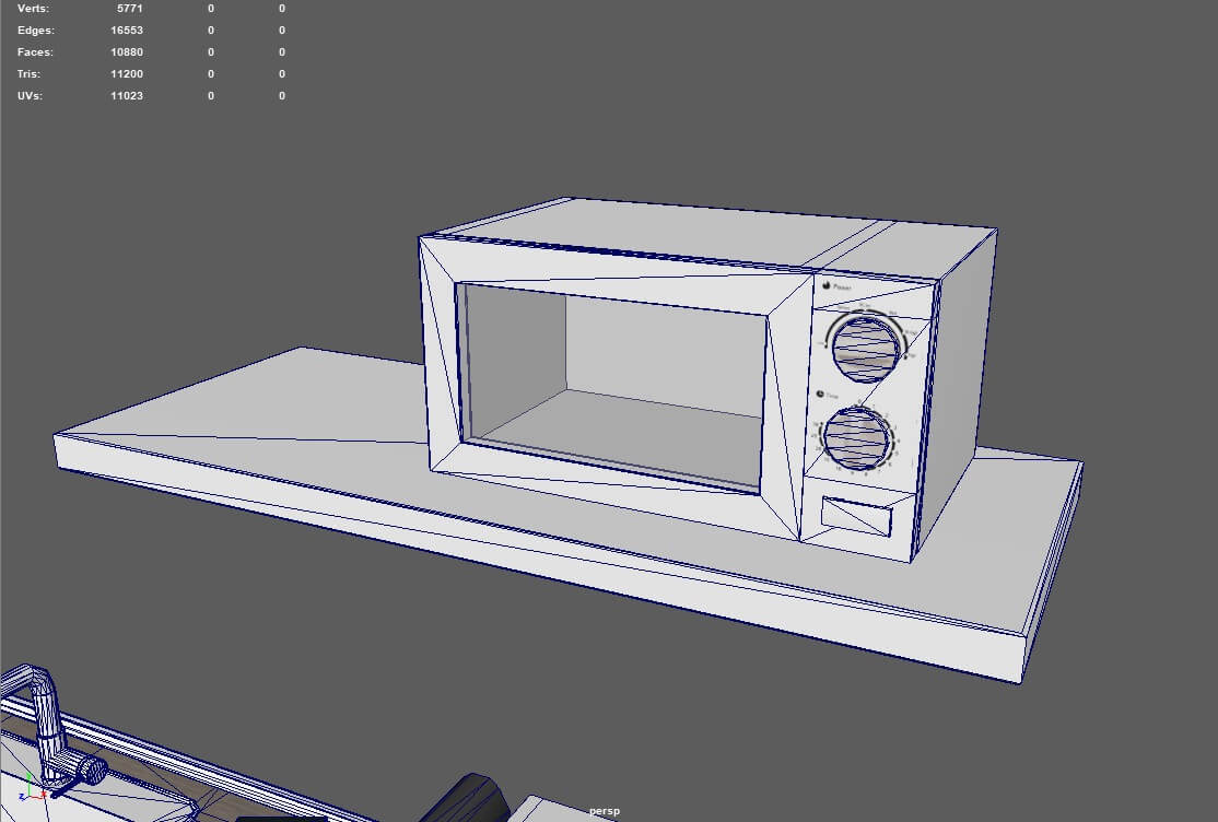 Simple Kitchen Part - 3D Model by ViperJr3D