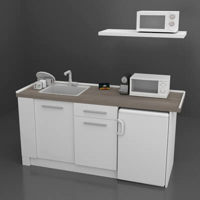 Simple Kitchen Part - 3D Model by ViperJr3D