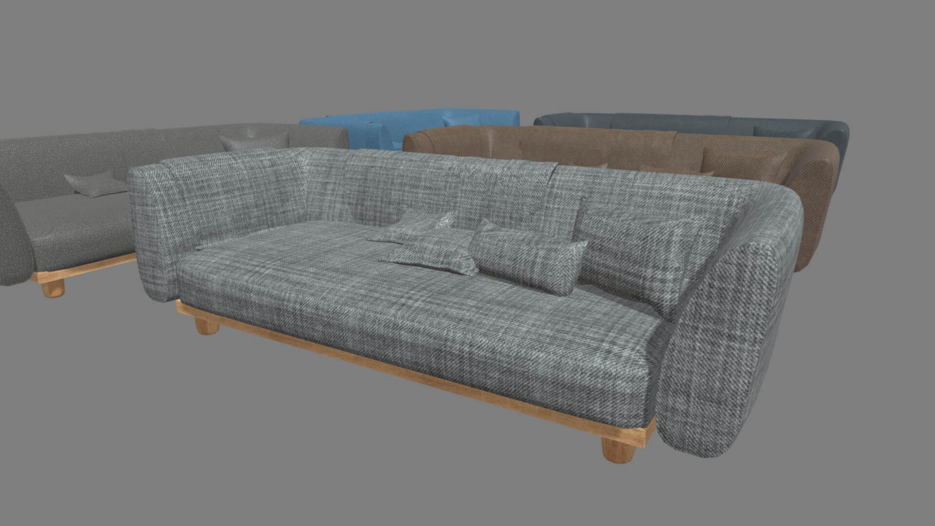 Sofa Pack Low Poly - 3D Model by ViperJr3D