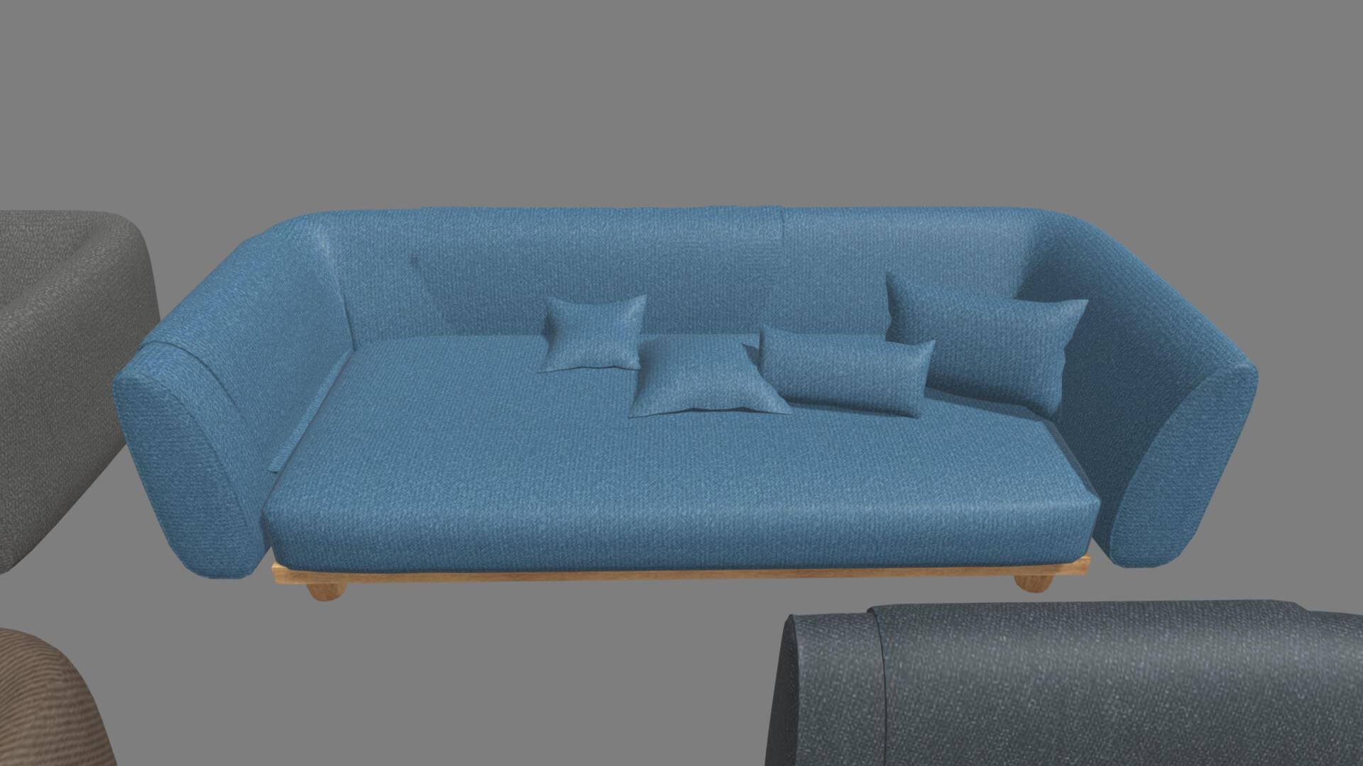 Sofa Pack Low Poly - 3D Model by ViperJr3D