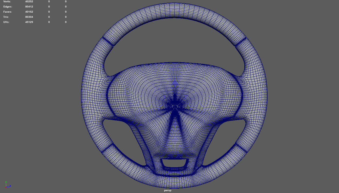 Steering Wheel Car 01 - 3D Model by ViperJr3D