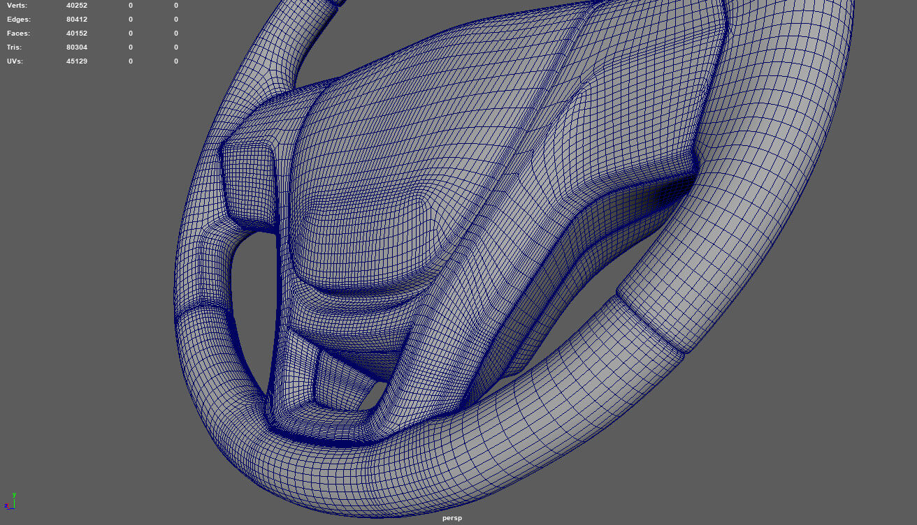 Steering Wheel Car 01 - 3D Model by ViperJr3D