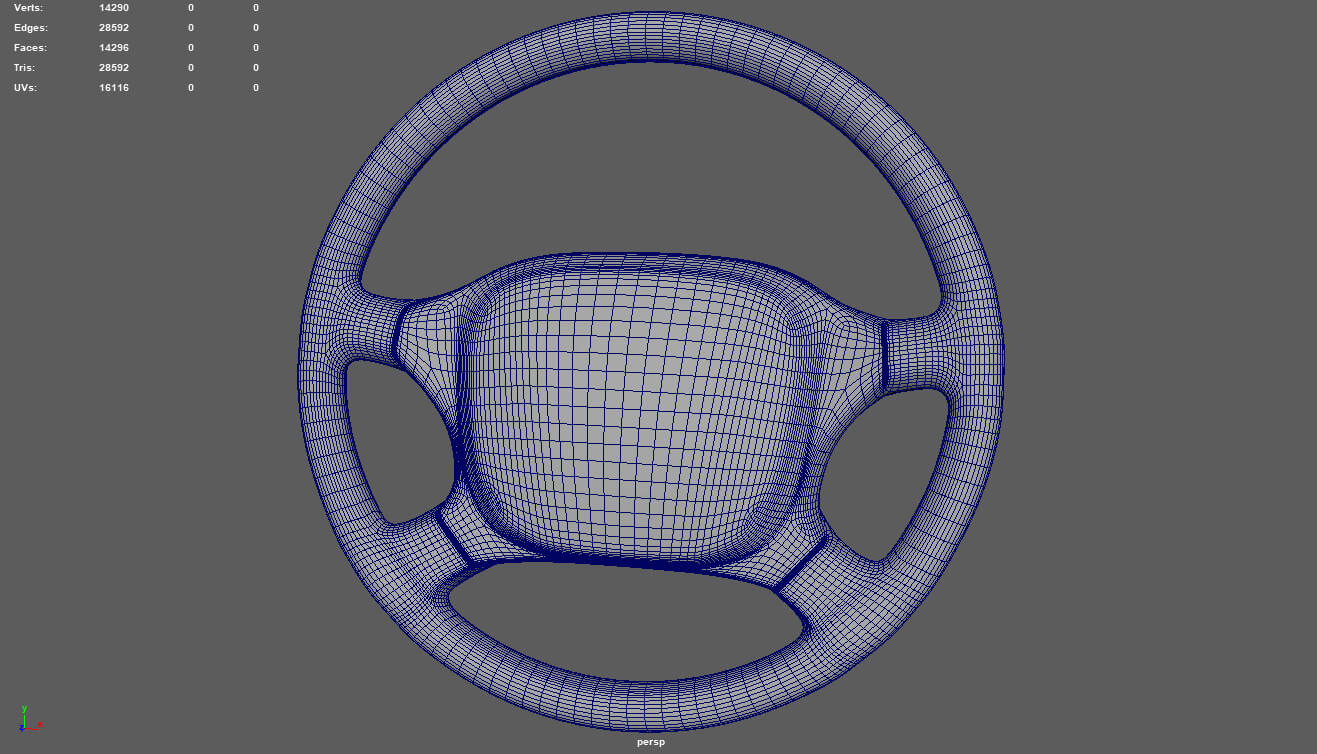 Steering Wheel Car 03 - 3D Print Model by ViperJr3D