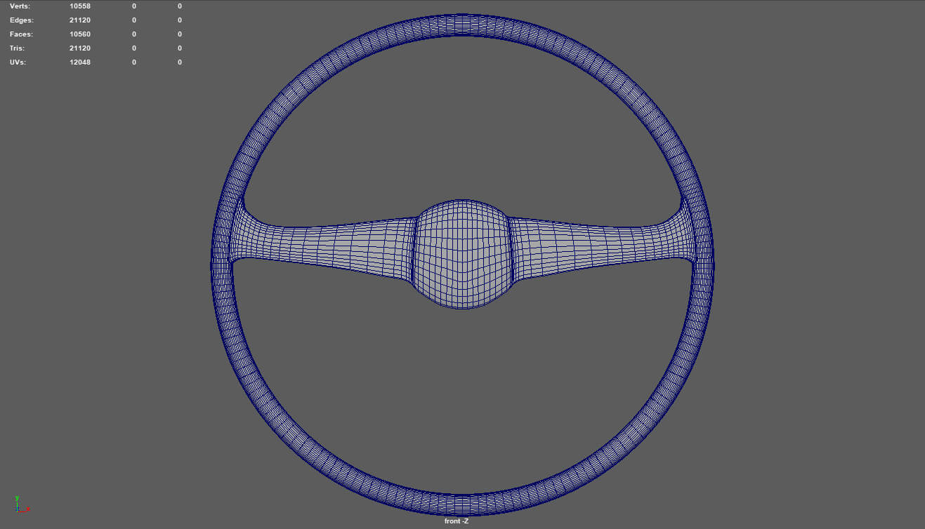Steering Wheel Car 05 - 3D Print Model by ViperJr3D