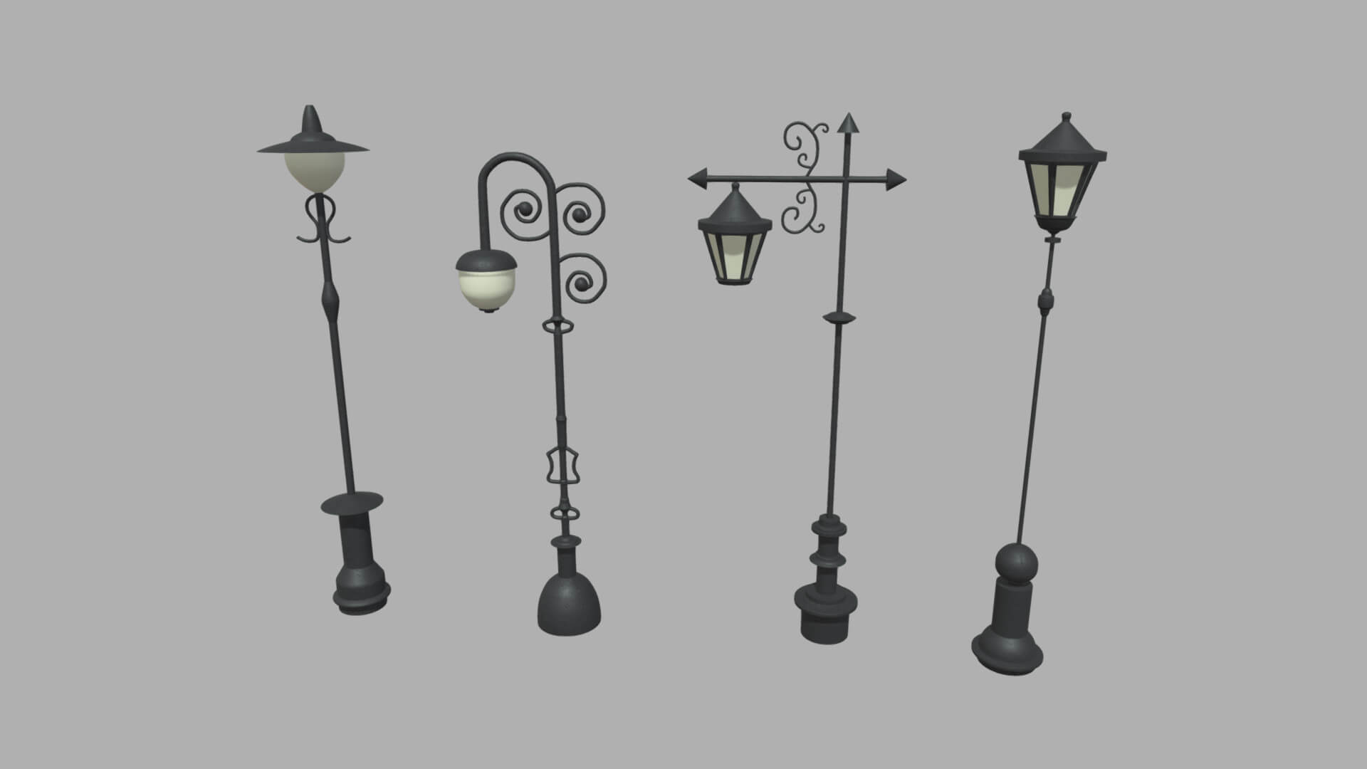 Street Lights Pack - 3D Model by ViperJr3D