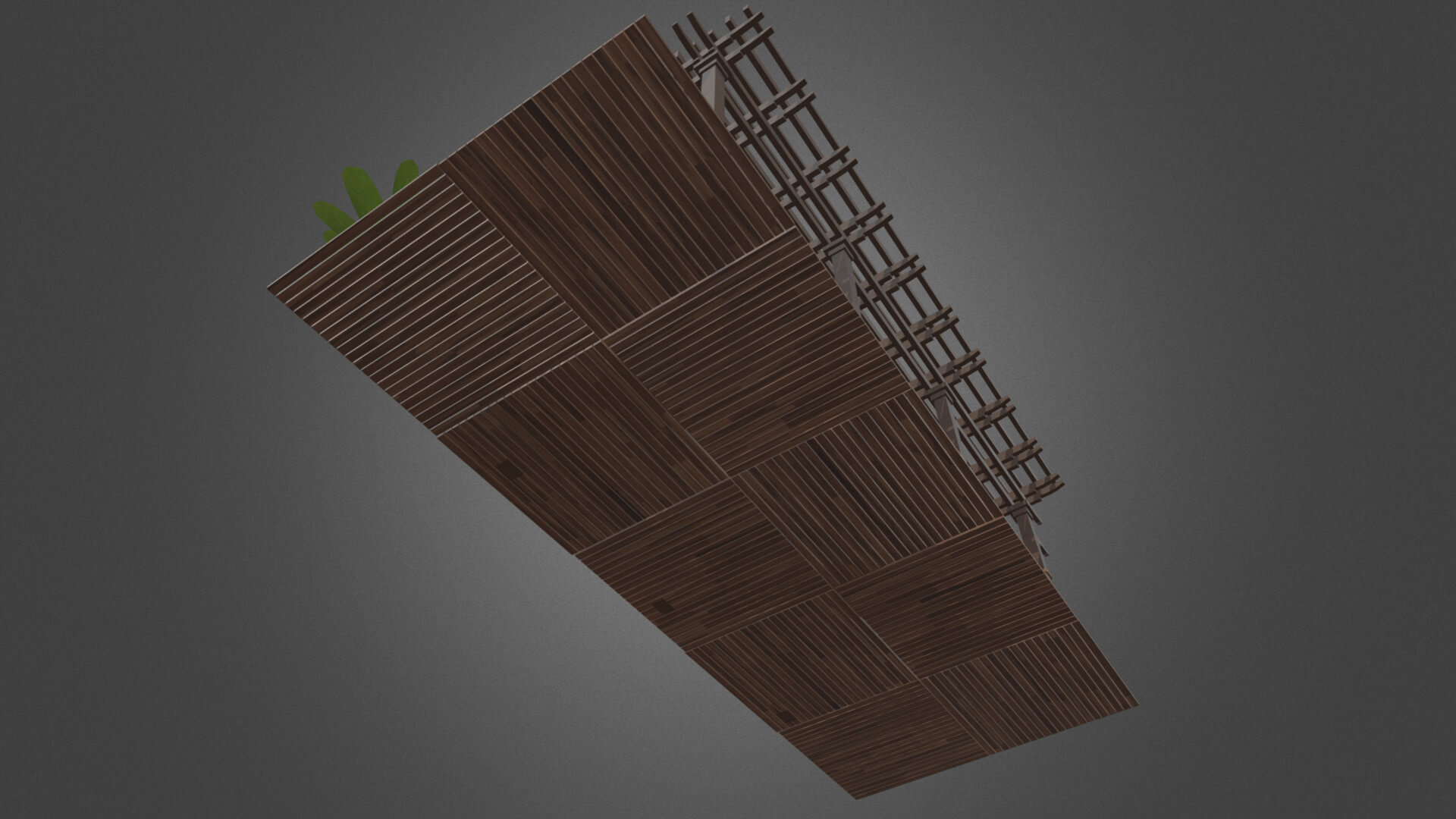 Terrace Wood Structure - 3D Model by ViperJr3D