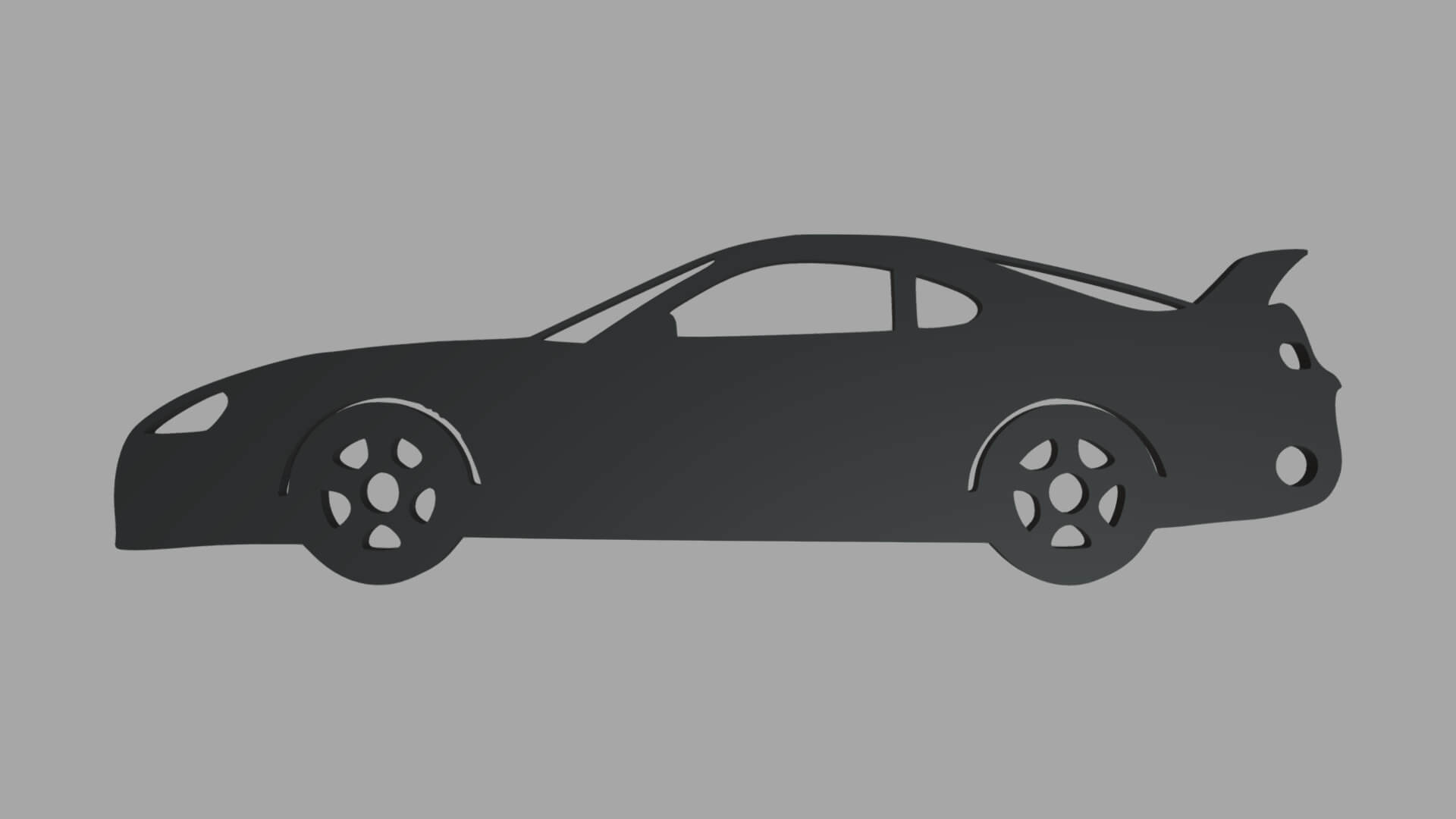 Toyota Supra MK4 Key Ring - 3D Model by ViperJr3D