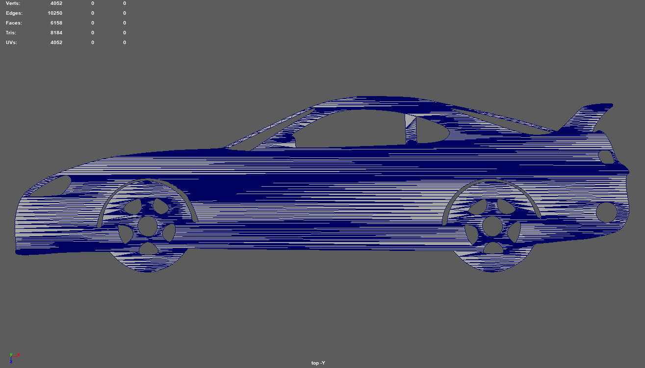 Toyota Supra MK4 Key Ring - 3D Model by ViperJr3D