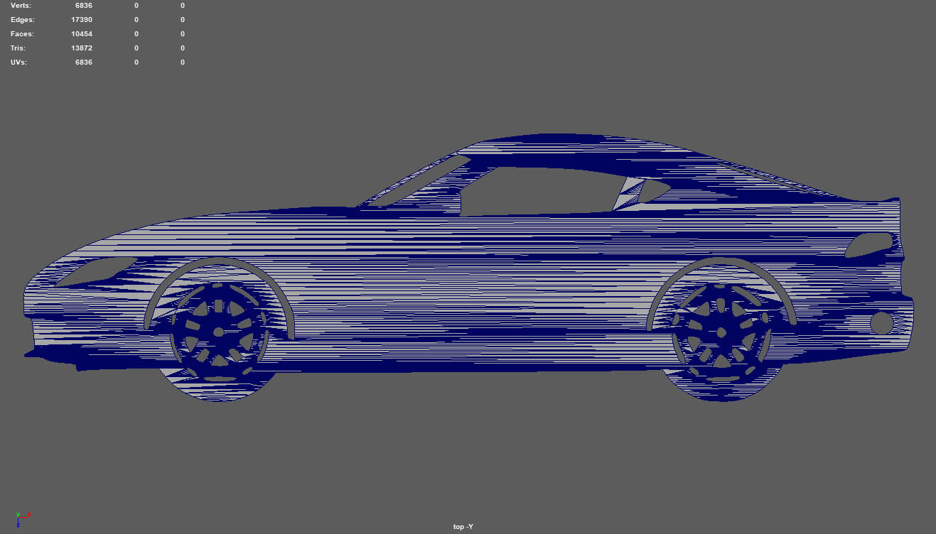 Toyota Supra MK5 Key Ring - 3D Print Model by ViperJr3D