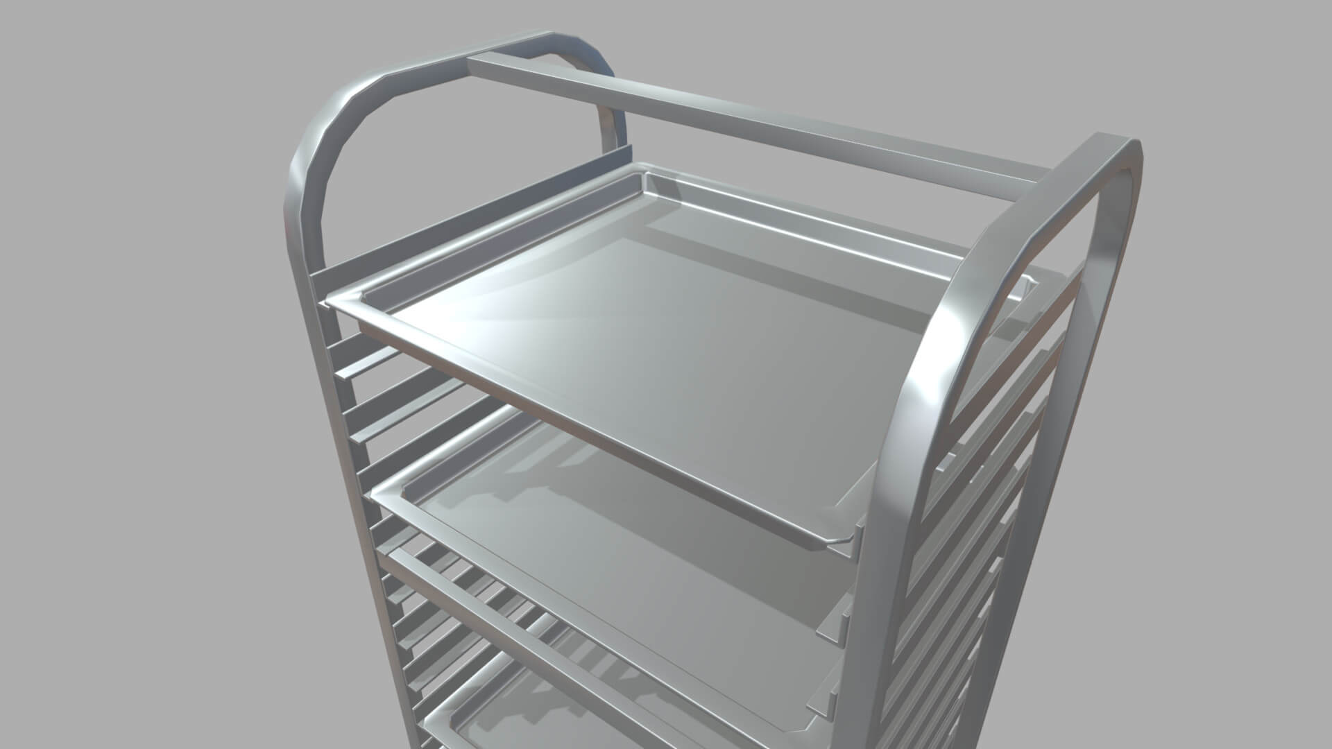 Tray Rack Trolley - 3D Model by ViperJr3D