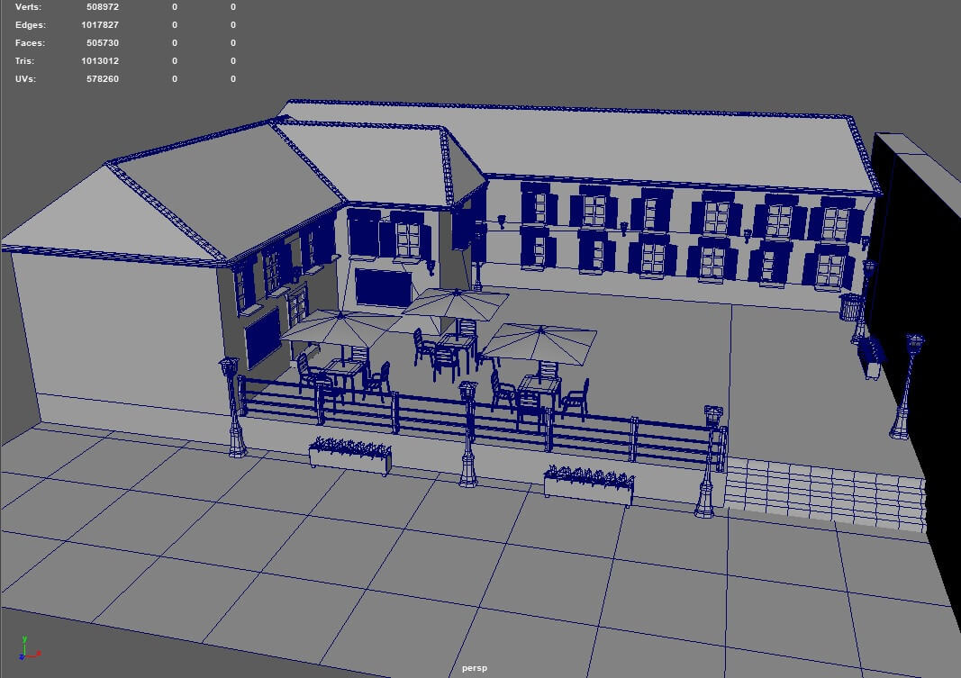 Village Town - 3D Model by ViperJr3D