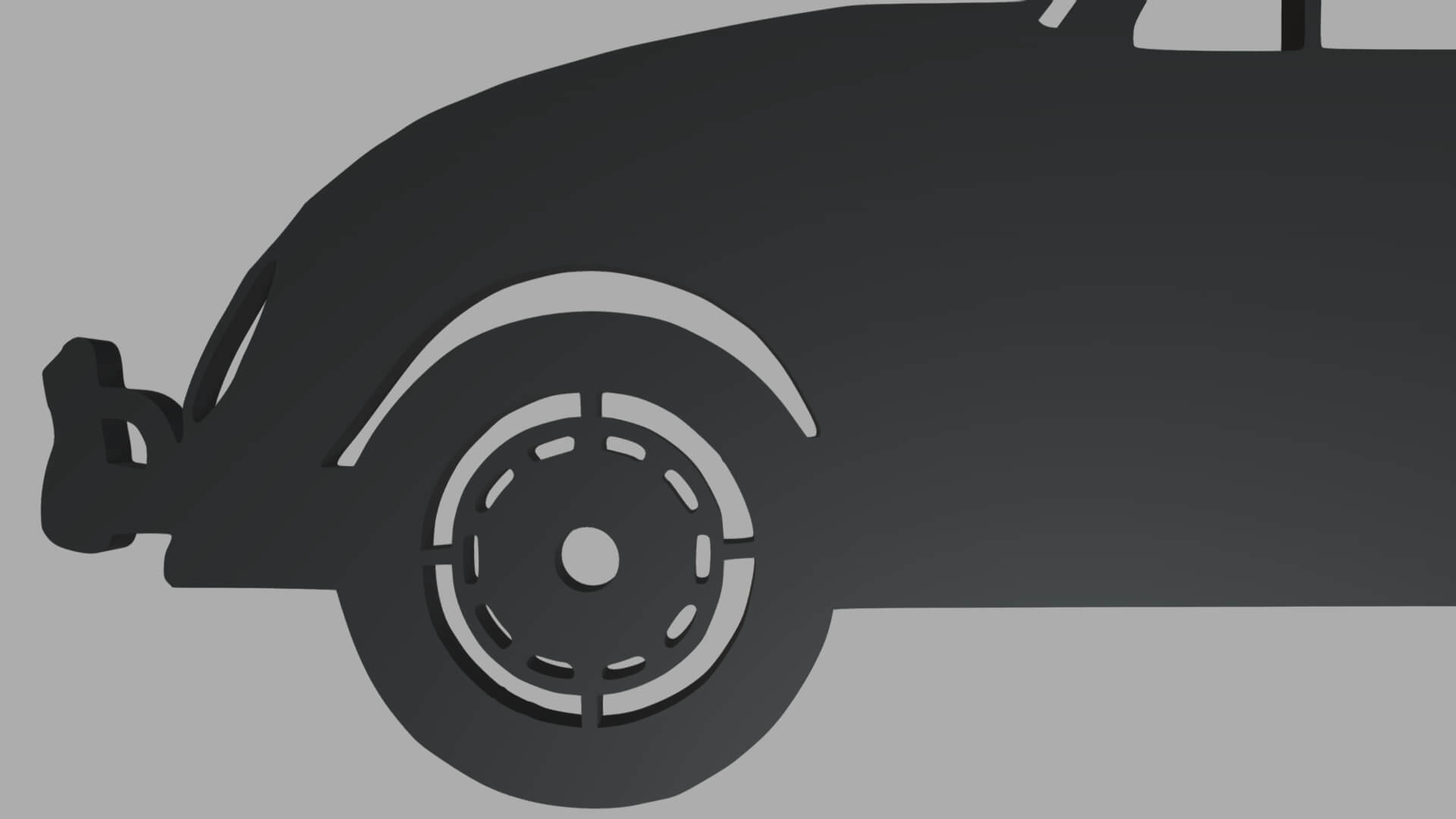 Volkswagen Beetle 1300 1965 Key Ring - 3D Model by ViperJr3D