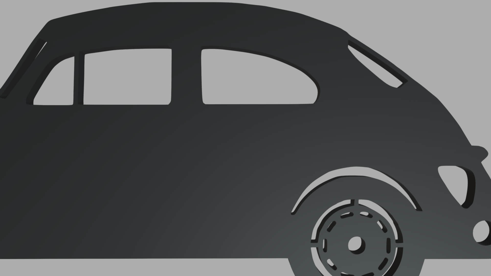 Volkswagen Beetle 1300 1965 Key Ring - 3D Model by ViperJr3D