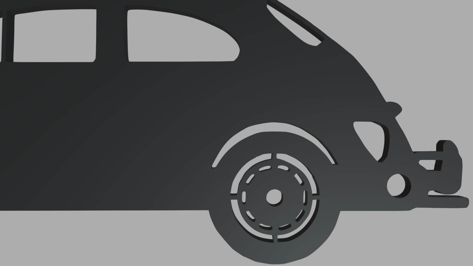 Volkswagen Beetle 1300 1965 Key Ring - 3D Model by ViperJr3D