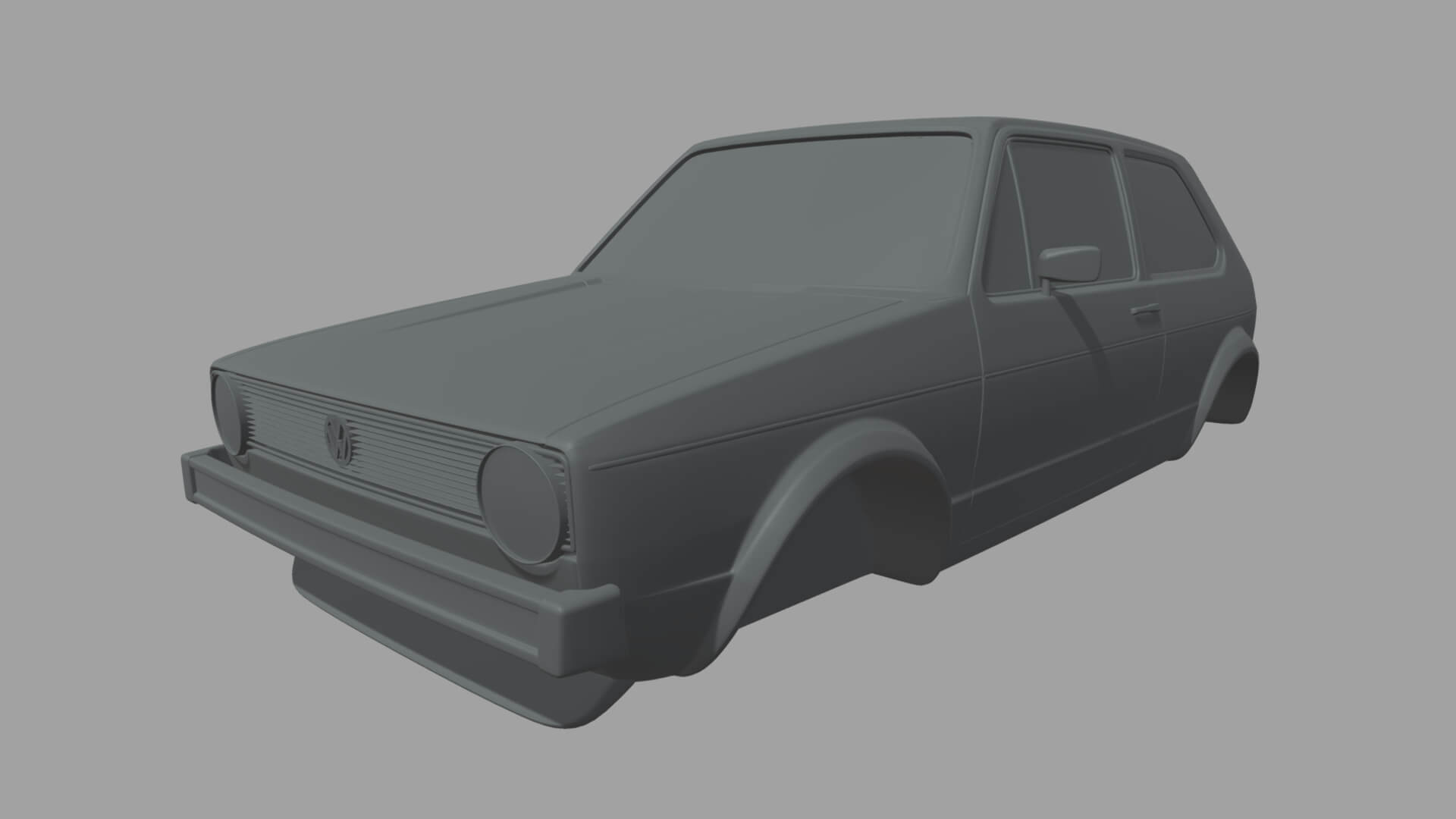 Volkswagen Golf MK1 Miniature - 3D Model by ViperJr3D