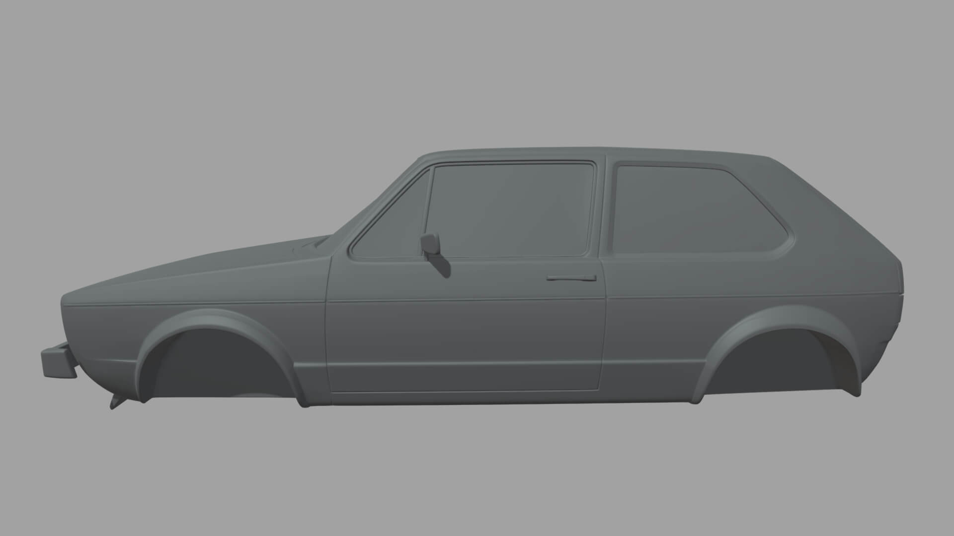 Volkswagen Golf MK1 Miniature - 3D Model by ViperJr3D