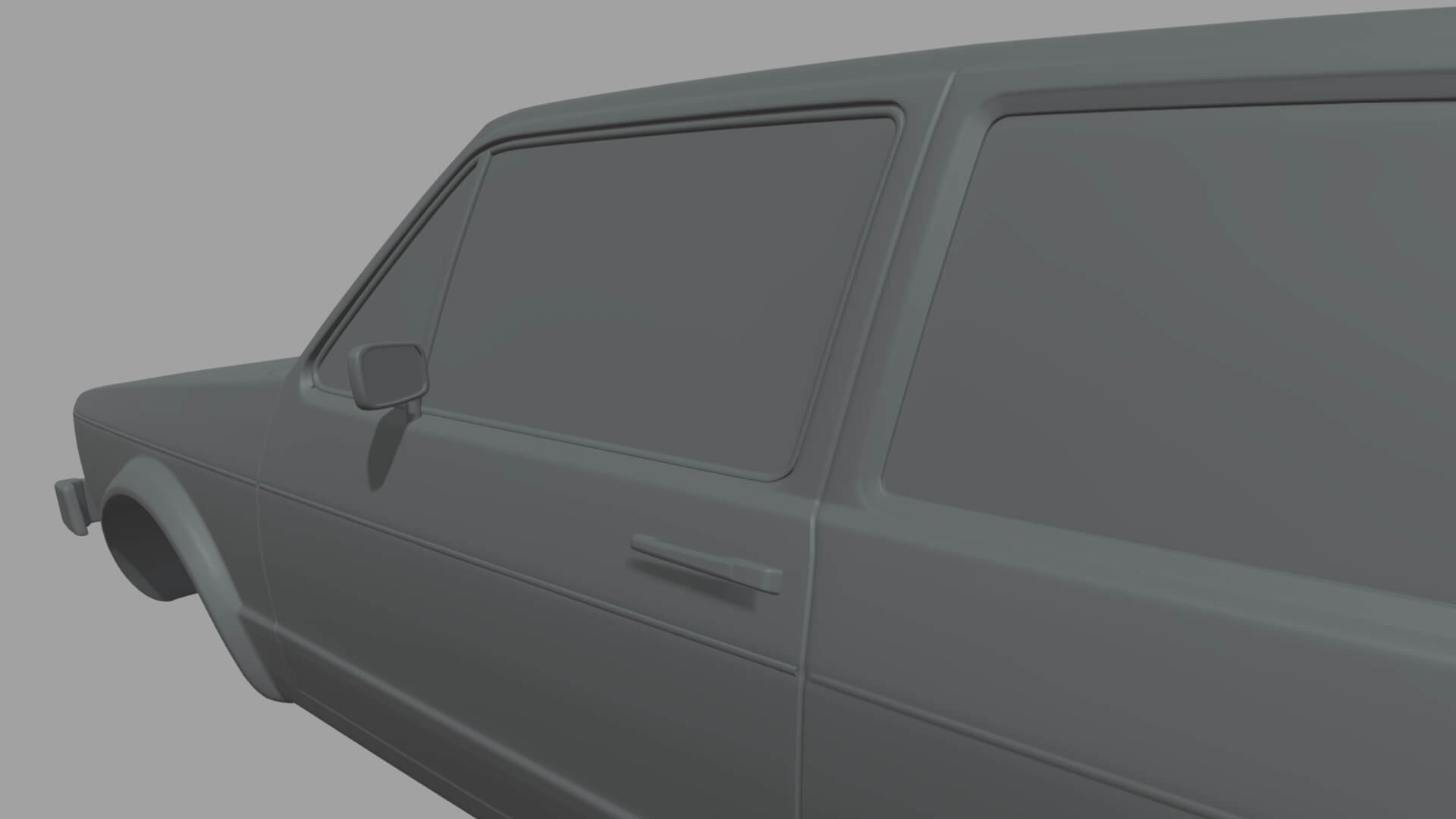 Volkswagen Golf MK1 Miniature - 3D Model by ViperJr3D