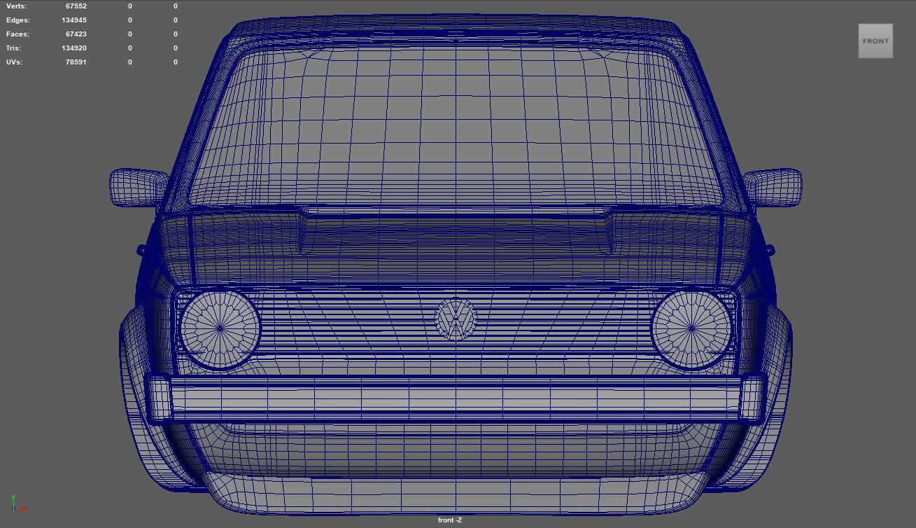 Volkswagen Golf MK1 Miniature - 3D Model by ViperJr3D