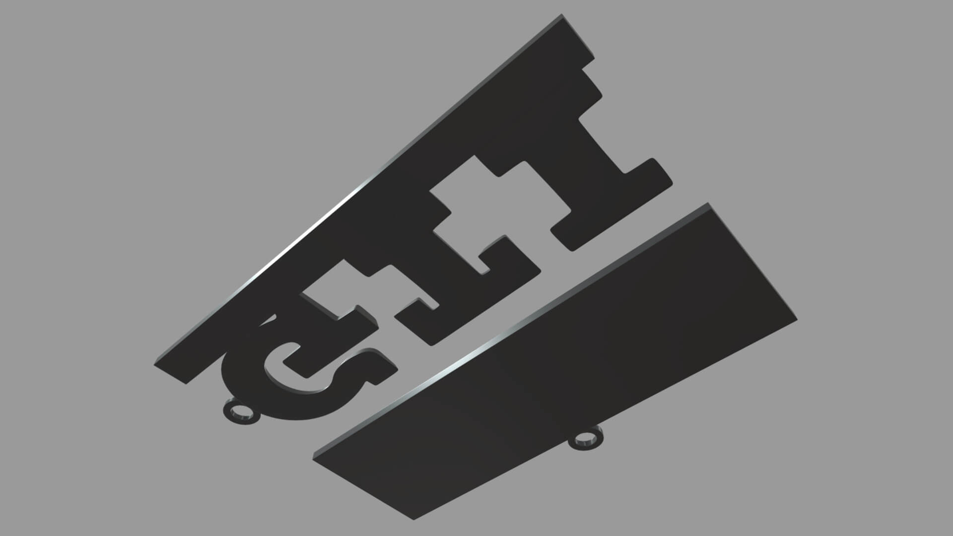 Volkswagen GTI Key Ring Chain - 3D Model by ViperJr3D