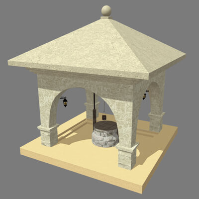 Water Well Structure - 3D Model by ViperJr3D