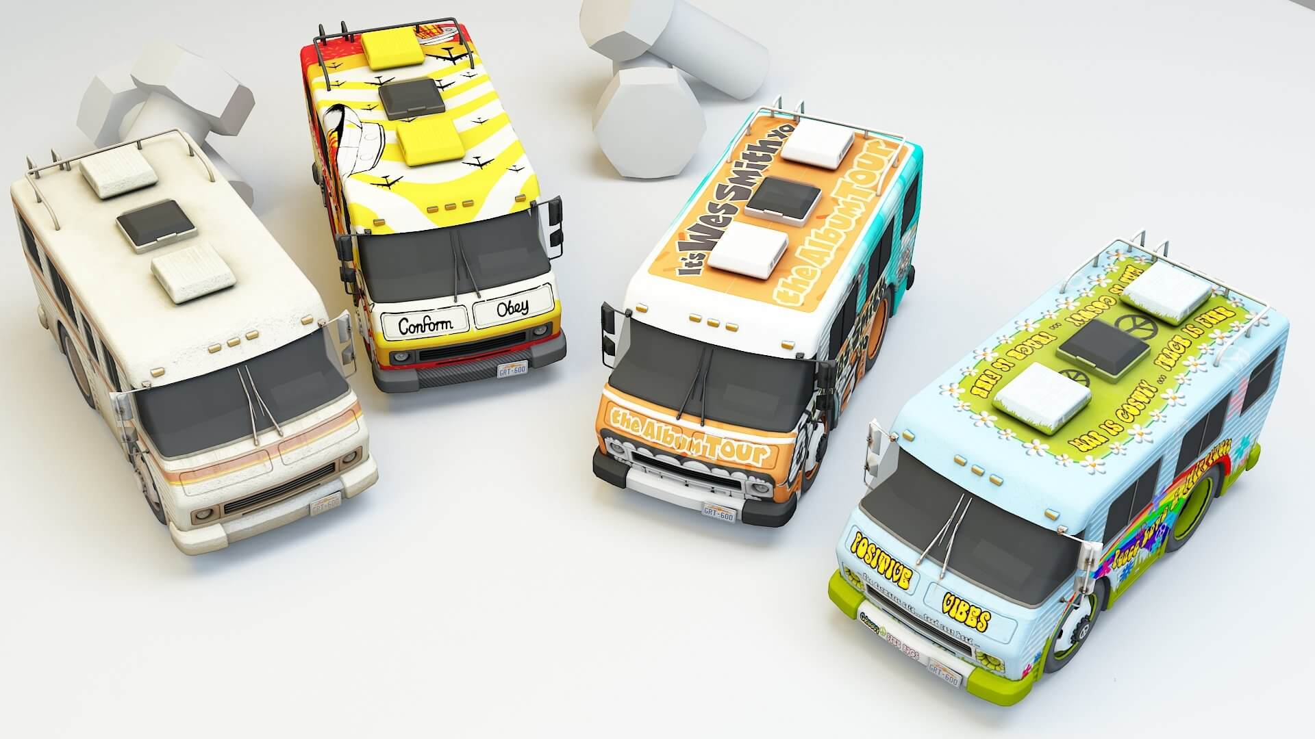 Cartoon Car (Mini Car 10) - 3D Model by vipkat