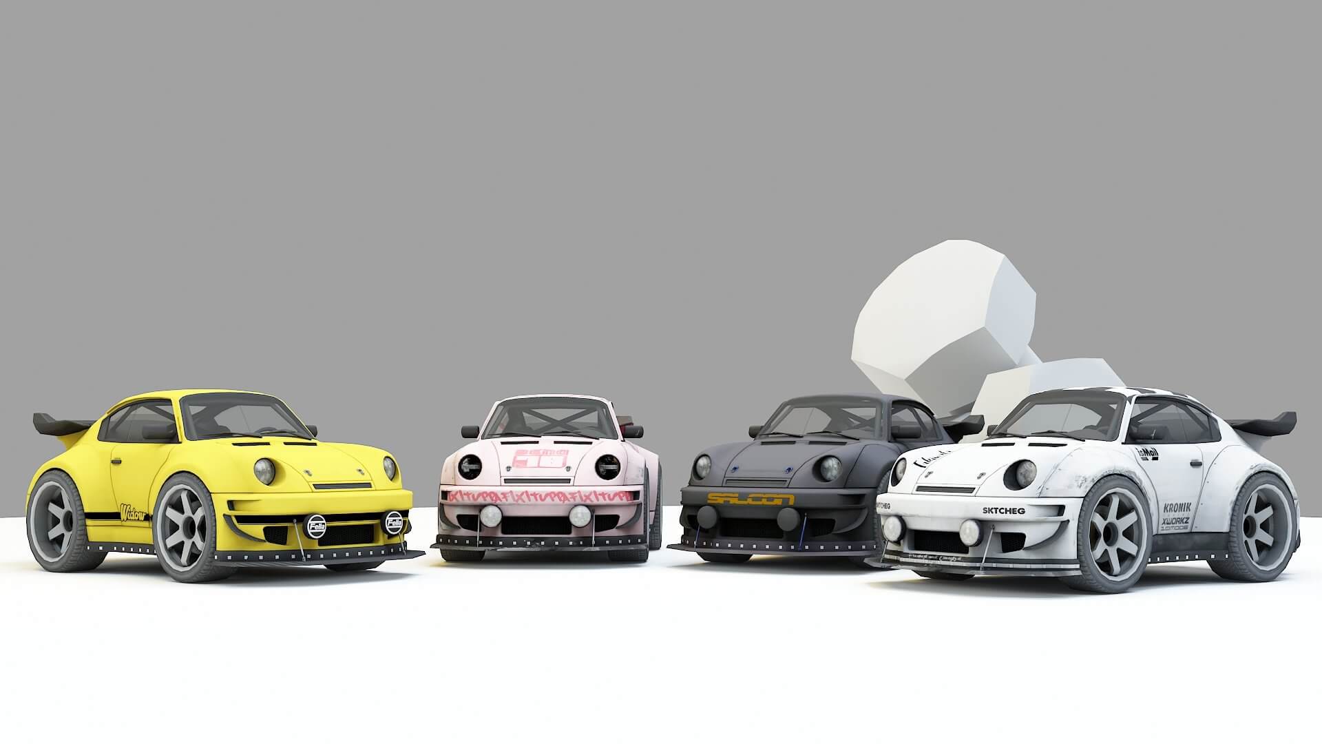 Cartoon Car ( Mini Car 14) - 3D Model by vipkat