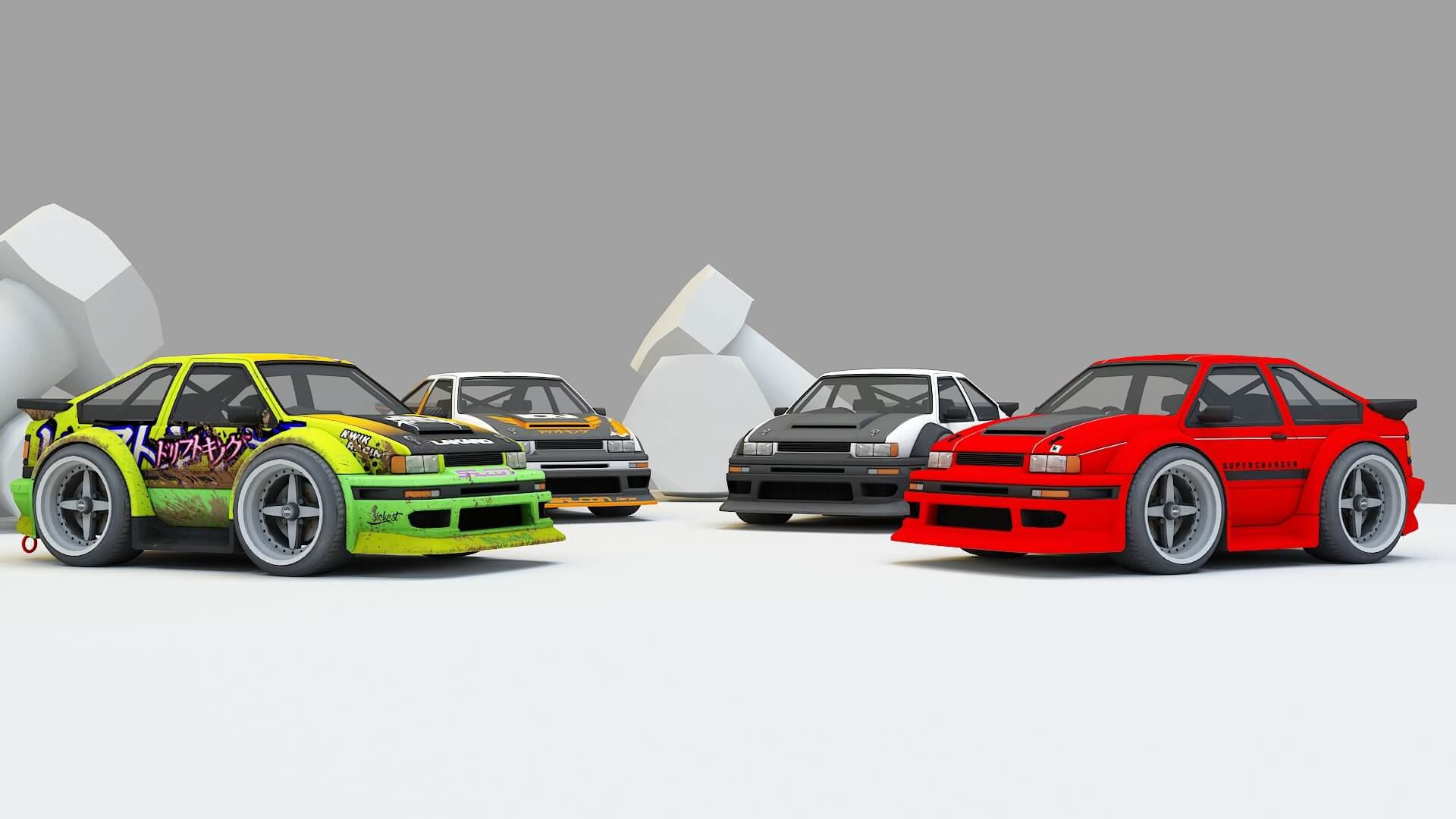 Cartoon Car (Mini Car 0) - 3D Model by vipkat