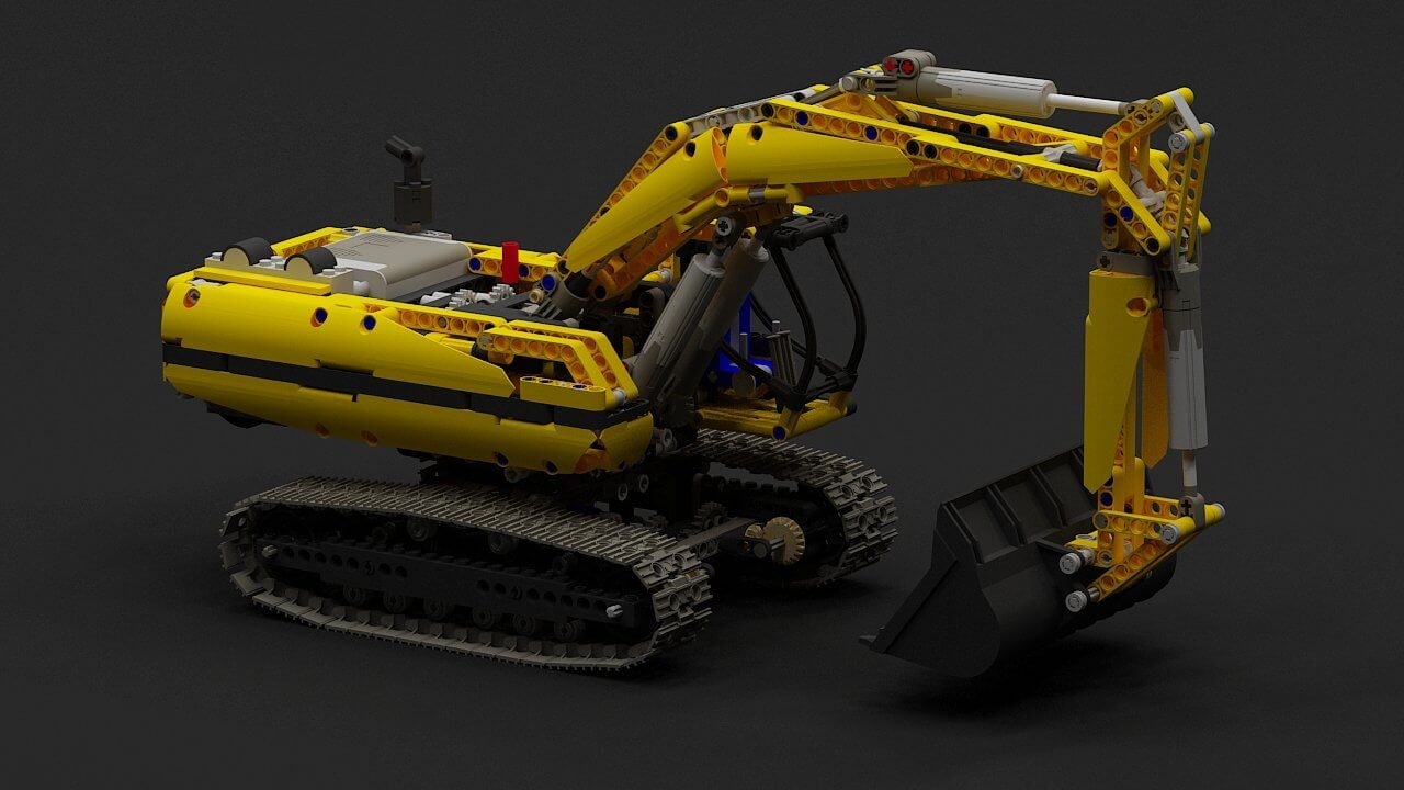 Excavator Lego - 3D Model by vipkat