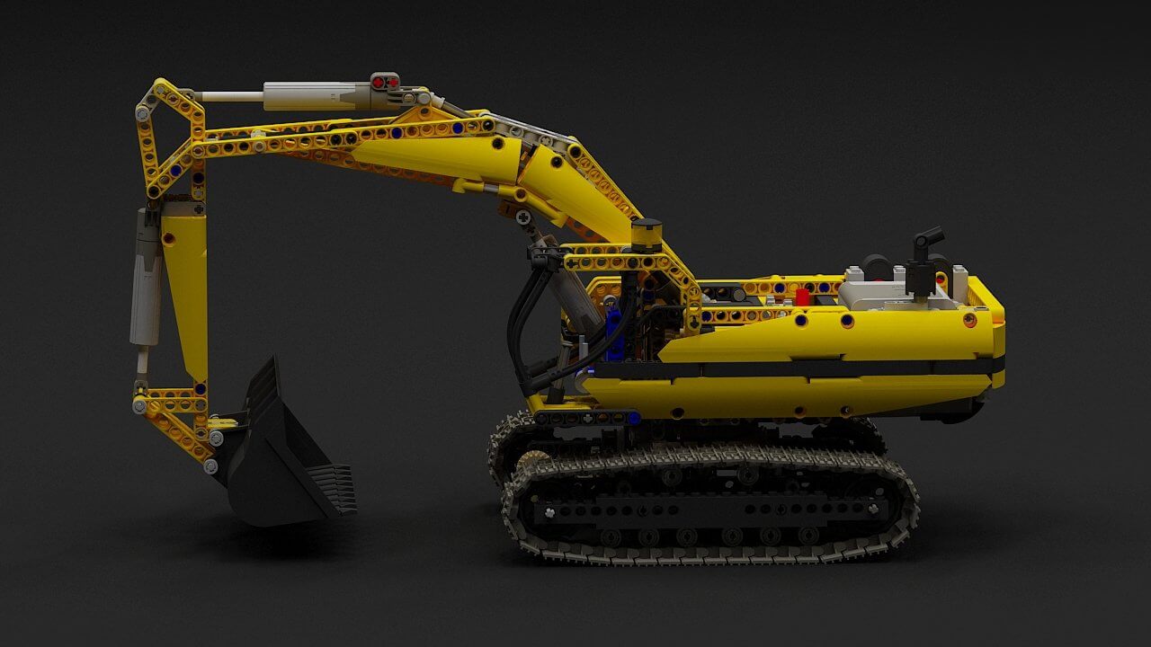 Excavator Lego - 3D Model by vipkat