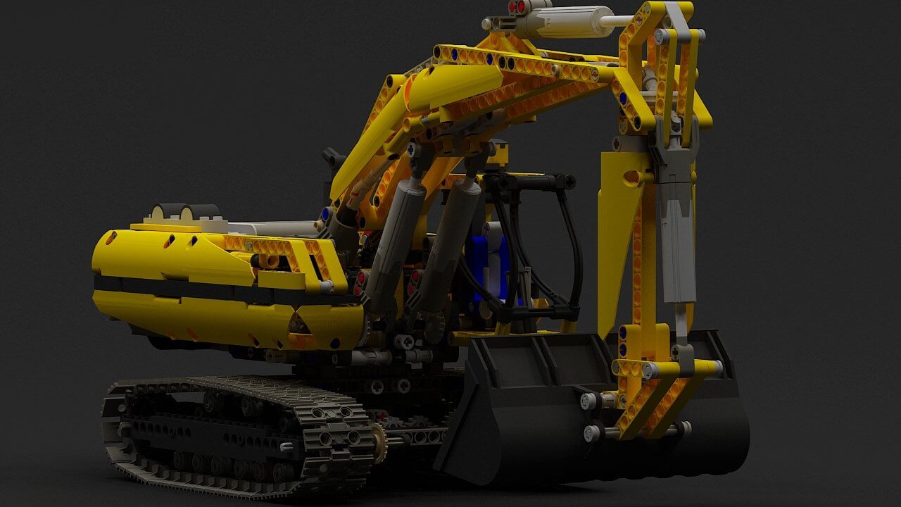 Excavator Lego - 3D Model by vipkat