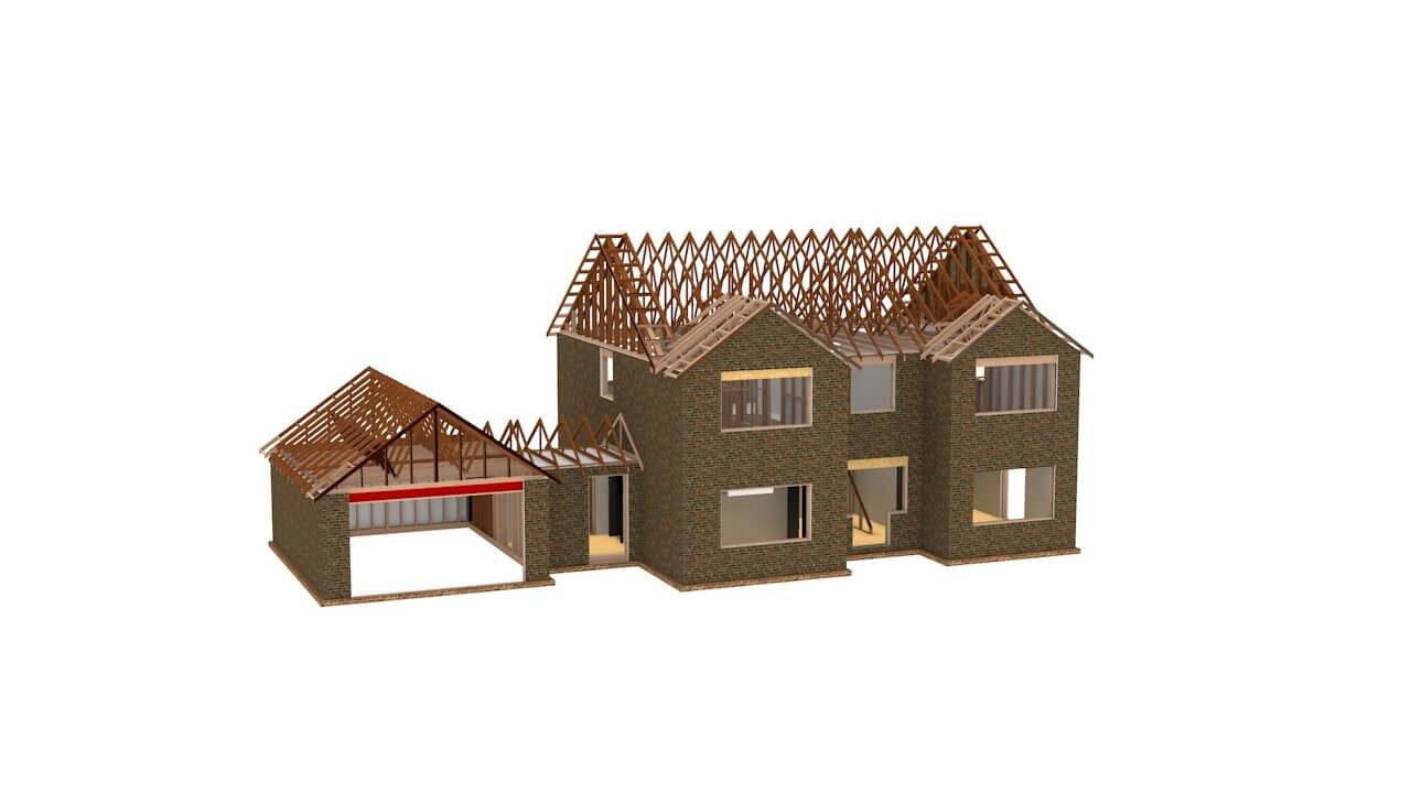 House Framed 1 - 3D Model by vipkat