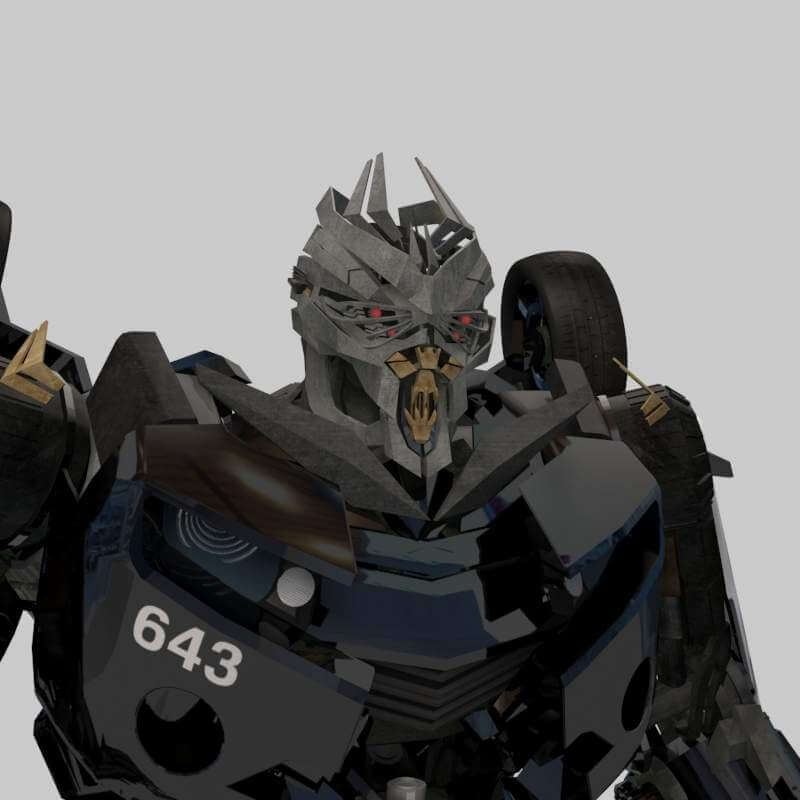 Barricade Decepticon Transformer - 3D Model by Virtual creator