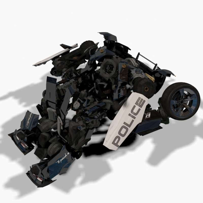 Barricade Decepticon Transformer - 3D Model by Virtual creator